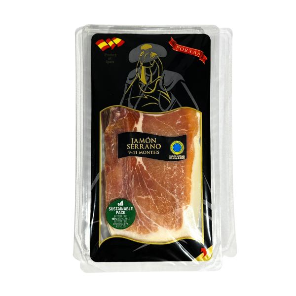 Jamón Serrano rebanado Porxas – Delimarket